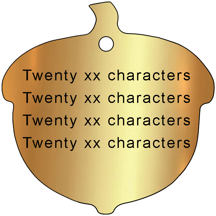 Acorn plaque for the Finch Tree fundraising donor tree plaques by ...